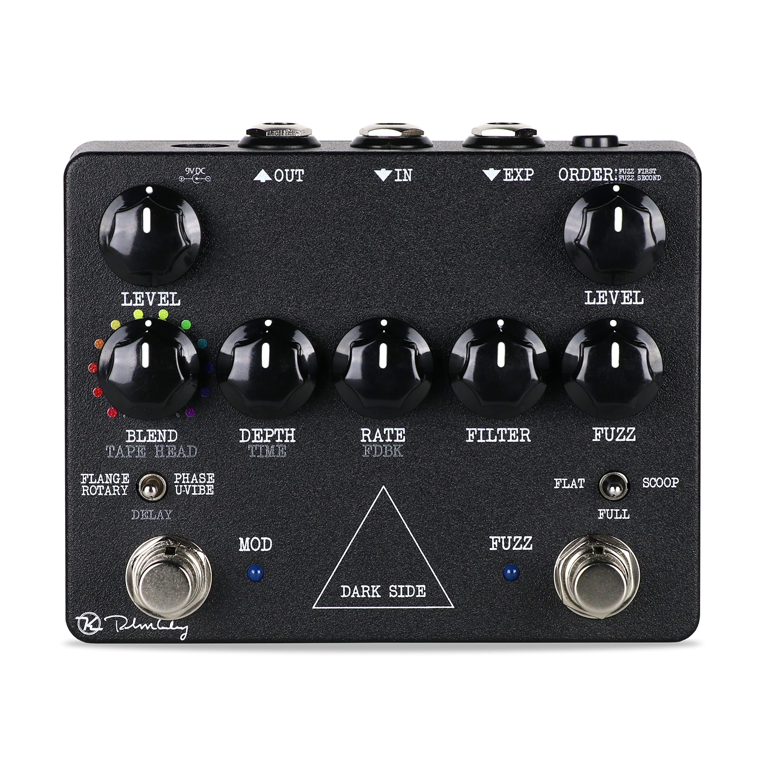 Keeley Dark Side Fuzz Mod Workstation Pedal, Black (KDark)