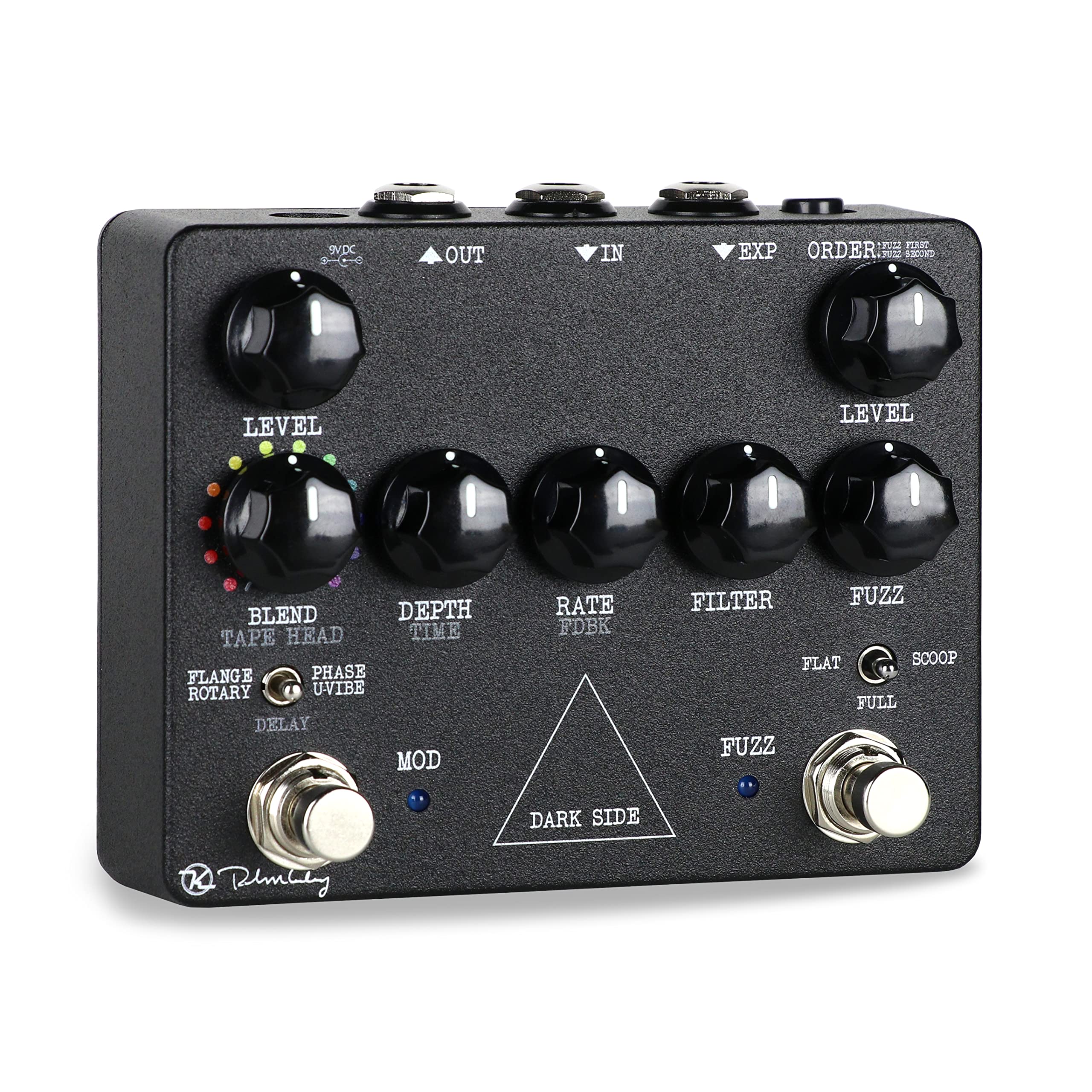 Keeley Dark Side Fuzz Mod Workstation Pedal, Black (KDark)