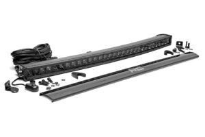 rough country 30" black series curved single row cree led light bar - 72730bl