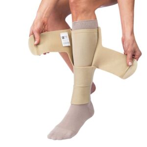 farrowwrap 4000 legpiece, bsn farrowmed, compression leg wrap (reg-small, tan)