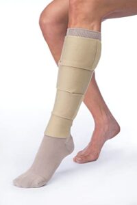 jobst farrowwrap 4000 compression wraps 30-40 mmhg legpiece tan large regular