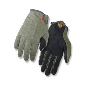 giro d'wool men's urban cycling gloves - mil spec olive (2020), x-large