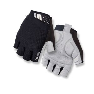 giro monica ii gel womens road cycling gloves - black (2022), medium