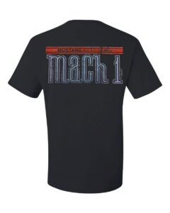 licensed ford mustang mach 1 t-shirt 50th anniversary tee shirt black 4x-large