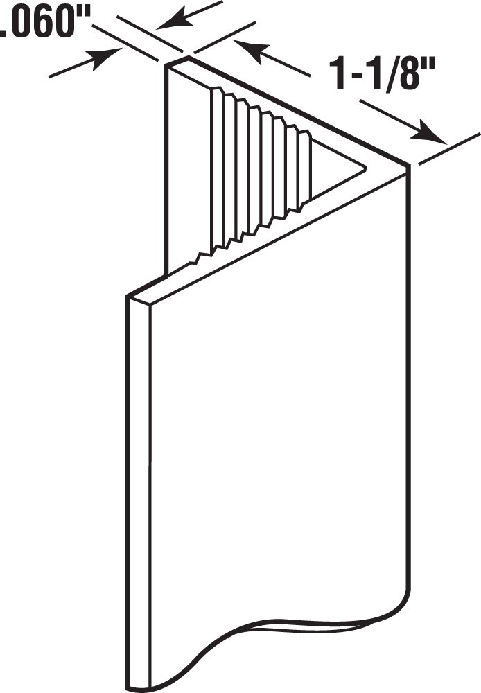 Prime-Line MP10067 Corner Shield Perforated, 1-1/8 In. x 48 in, Vinyl Construction, White (5 Pack)