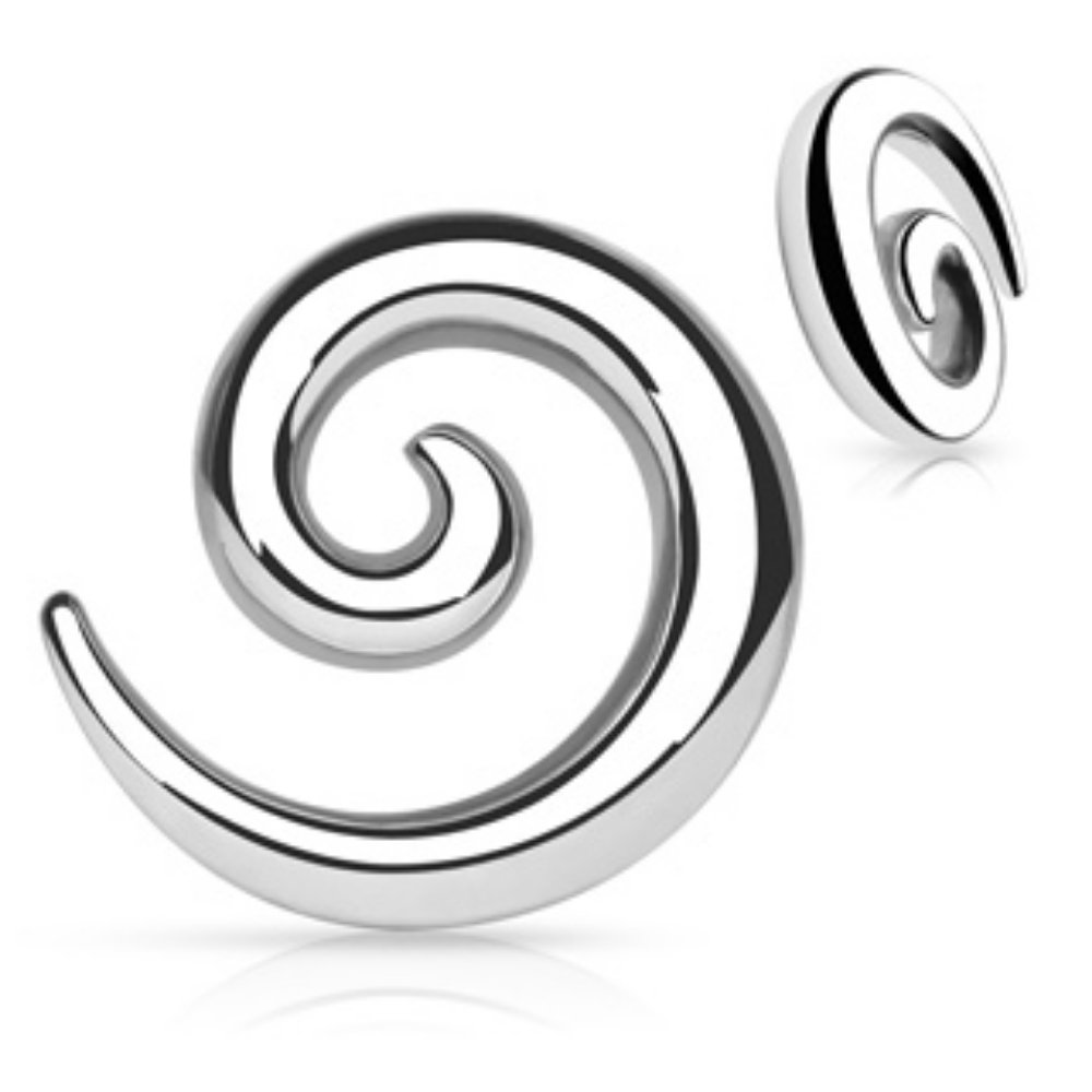 Spiral Stainless Steel WildKlass Taper (Sold as a Pair)