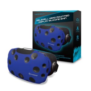 hyperkin gelshell headset silicone skin for htc vive( blue)