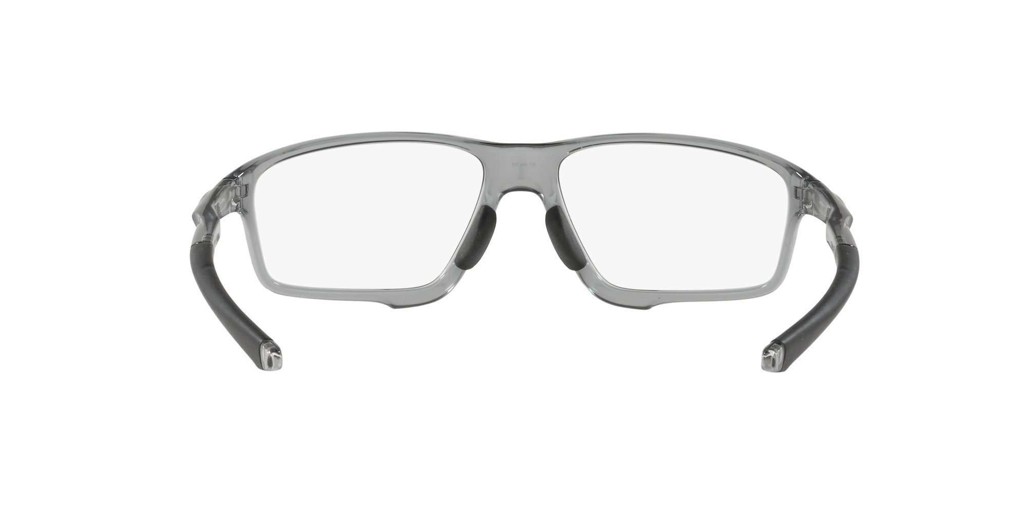 Oakley Men's Ox8080 Crosslink Zero Asian Fit Square Prescription Eyewear Frames, Polished Grey Shadow/Demo Lens, 58 mm