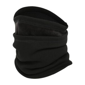 sunmeci neck gaiter warmer ski scarf windproof mask - thick fleece neck warmer cold weather face mask