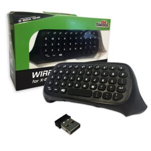 old skool xbox one chatpad - mini wireless keyboard with 3.5m headphone jack 2.4g messenger pad text pad for microsoft xbox one controller black