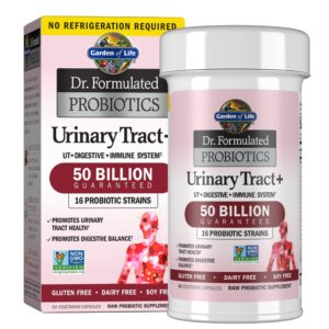 garden of life dr. formulated - acidophilus probiotic supports urinary tract health digestive balance - gluten dairy and soy-free, 60 count