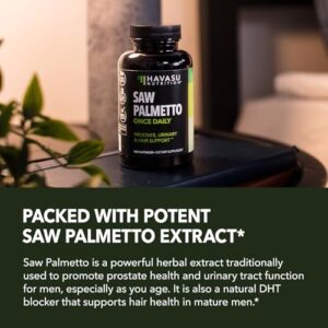 Saw Palmetto for Men Prostate Supplement | Prostate Support Supplement for Men's Health | Potent Saw Palmetto for DHT, Urinary and Prostate Health | Over 3 Month Supply Saw Palmetto Supplement