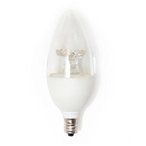 ecosmart 40w equivalent soft white clear led light bulbs b11 candelabra base (3-pack)