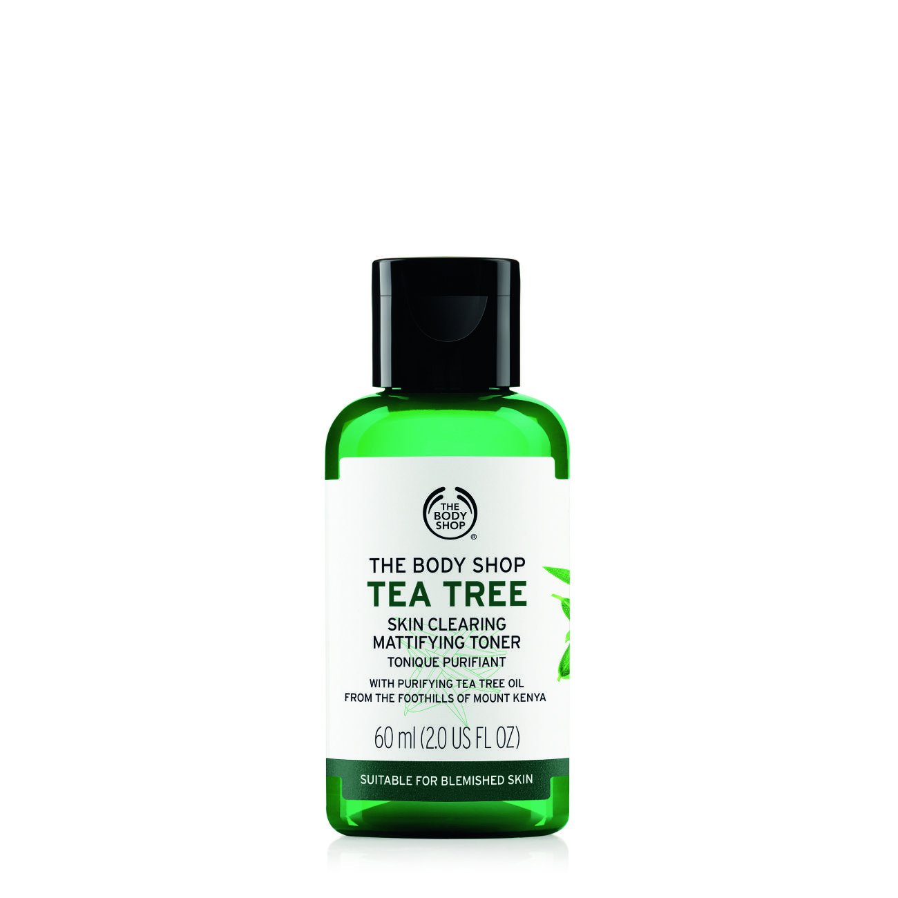 The Body Shop Tea Tree Skin Clearing Mattifying Toner, Made with Tea Tree Oil, 100% Vegan, 2.0 Fl. Oz