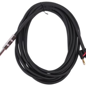 Rockville 15 Foot 1/4" to Banana Speaker Cable, 16 Gauge, 100% Copper!(RCXBN15),Black