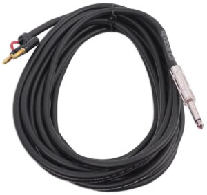 rockville rcxbn20 20 foot 1/4" ts to banana speaker cable, 16 gauge, 100% copper