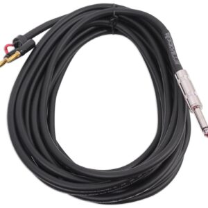 Rockville RCXBN20 20 Foot 1/4" TS to Banana Speaker Cable, 16 Gauge, 100% Copper