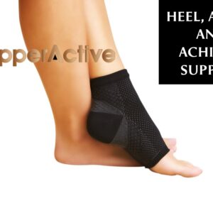 Plantar Fasciitis Compression Sock Sleeves - Helps Circulation - Heel, Ankle, Achilles Support Prevents Injury - All Day/Night Comfort (Black/White, S/M(3pairs)(U.S. Men 5-9.5 | Women: 6-9.5))