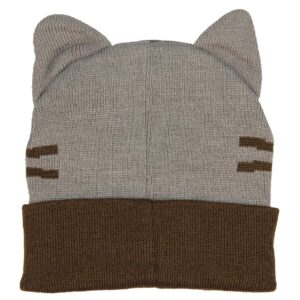 Pusheen Beanie Hat with Ears,Gray,Standard