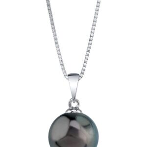 The Pearl Source 9-10mm Genuine Tahitian South Sea Cultured Pearl Sydney Pendant Necklace for Women