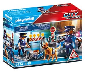 playmobil police roadblock