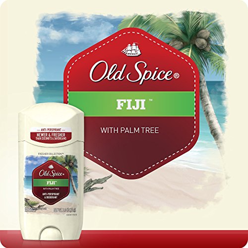 Old Spice Antiperspirant and Deodorant for Men Fiji with Palm Tree Scent 2.6 Oz (Pack of 6)