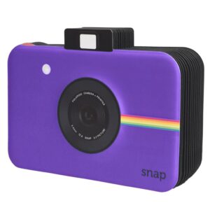 polaroid snap themed scrapbook photo album for 2x3 photo paper pojects (snap, zip, z2300) - purple