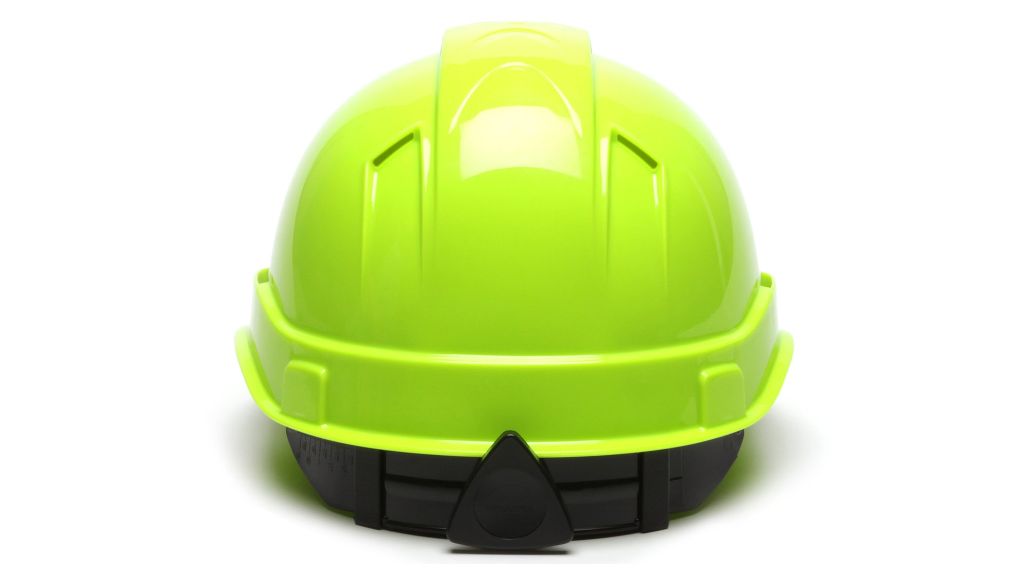 Pyramex HP44131V Ridgeline Cap Style Hard Hat with 4-Point Vented Ratchet, Hi-Vis Green by Pyramex Safety