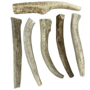 deer valley dog chews (small 5-7 inches, 6 pack) premium deer antler for small dogs - long lasting dog bone for teething and chewing - organic, odorless, naturally shed, usa