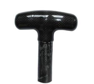 z&j sport paddle handle for dragon boat paddle, canoe paddle, carbon fiber t handle replacement for diy (dt-3)