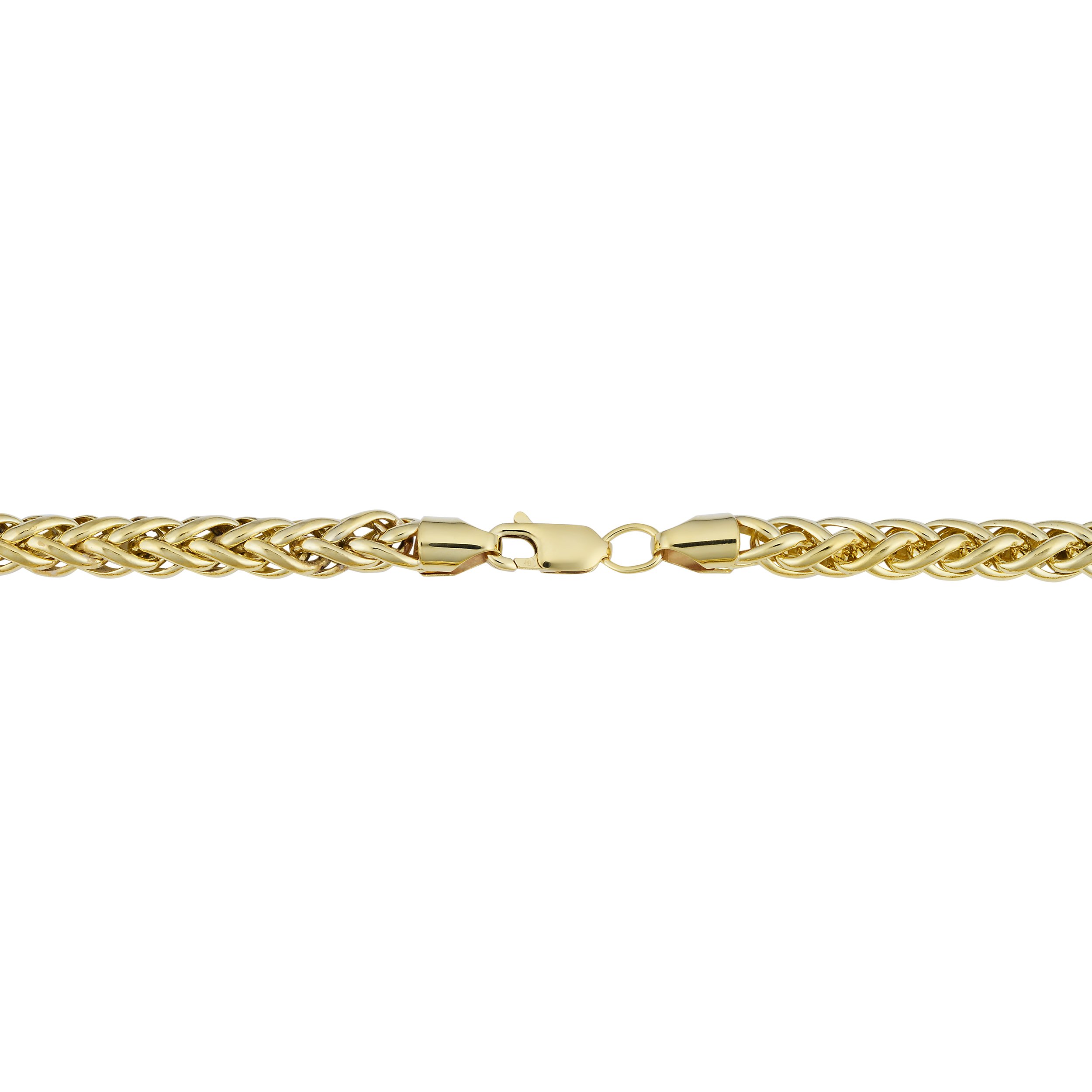 Kooljewelry 14k Yellow Gold Filled Heavyweight Unisex 6 mm Franco Link Chain Bracelet (7.5 inch)