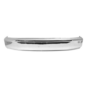 crash parts plus chrome steel front bumper for ford bronco, f-150, f-250, f-350 - fo1002236