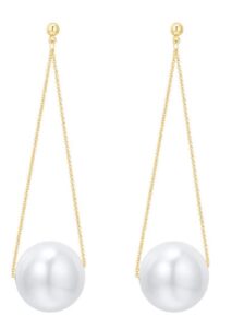 long chandelier large imitation pearl fashion designer classic statement long dangle drop earrings jewelry for women gift