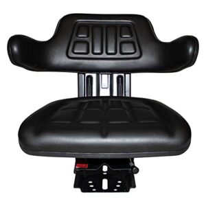 black trac seats brand waffle style universal tractor suspension seat with tilt fits ford/new holland 2n, 8n, 9n, naa, jubilee (same day shipping - delivers in 1-4 business days)