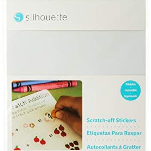 Silhouette America Media Print Printable Scratch Off Sticker Sheets 8.5"X11"