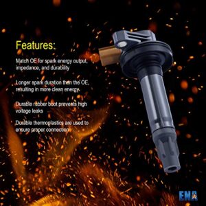 ENA Ignition Coil Pack Compatible with Ford Lincoln 3.5L V6 Turbo 2011-2020 Expedition Explorer F150 Flex Lobo Transit 150 250 Taurus, MKS MKT Navigator Replace# BL3Z12029C DG549 UF646 C1814 5C1871