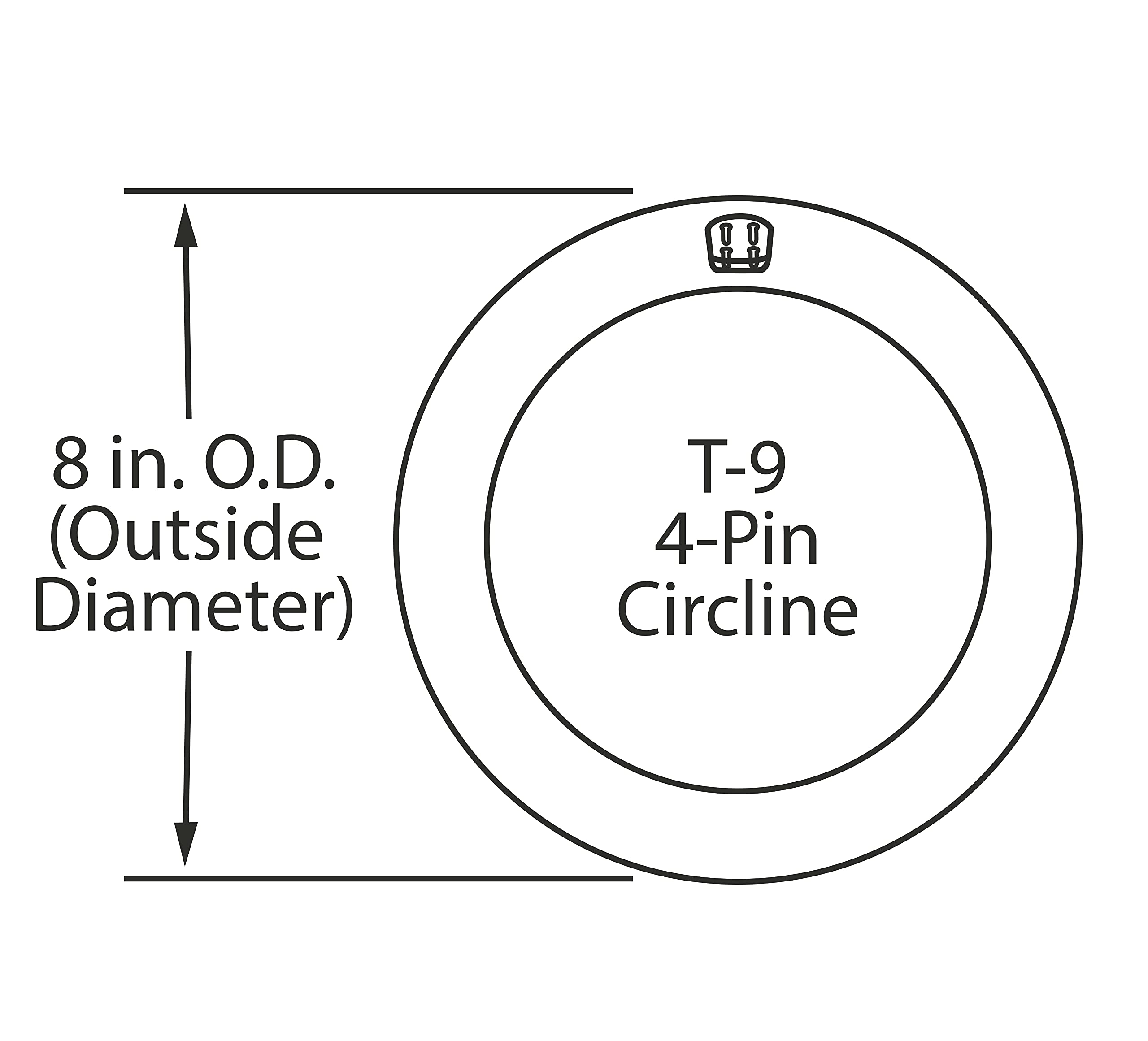 NYLL - 8 Inch/ 8" Plug & Play T9 Circline LED Lamp - Daylight (6000K) Circular Bulb Directly Relamp & Replace 22 Watt Fluorescent Bulb FC8T9/D (without rewiring or modification) - Ballast Required!