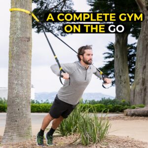 TRX GO Suspension Trainer System, Full-Body Workout for All Levels & Goals, Lightweight & Portable, Fast, Fun & Effective Workouts, Home Gym Equipment or for Outdoor Workouts, Grey