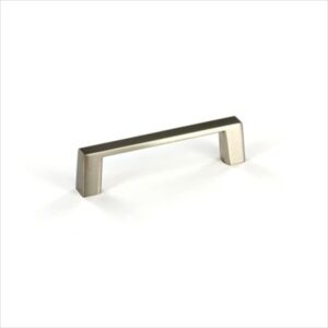 richelieu hardware bp10743195 eglinton collection 3-inch (76 mm) center-to-center brushed nickel modern rectangular cabinet and drawer pull handle for kitchen, bathroom, and furniture