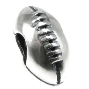 usa football charm 925 sterling silver rugby ball charm sport charm for bracelets