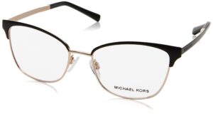 michael kors mk3012-1113 eyeglasses frame adrianna iv matte black/rose gold w/demo lens 51mm