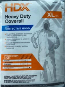 trimaco 09961/6 polyolefin coveralls white xl 1 pk