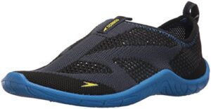 speedo unisex-youth water shoe surf knit kids baby-boys,navy/blue,1 little kid