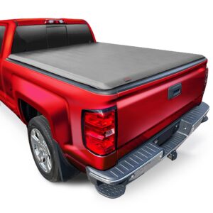 maxmate soft roll-up truck bed tonneau cover compatible with 1988-2006 chevy silverado gmc sierra 1500 2500 3500hd; 2007 classic | fleetside 6'6" (78") bed | tcc169009