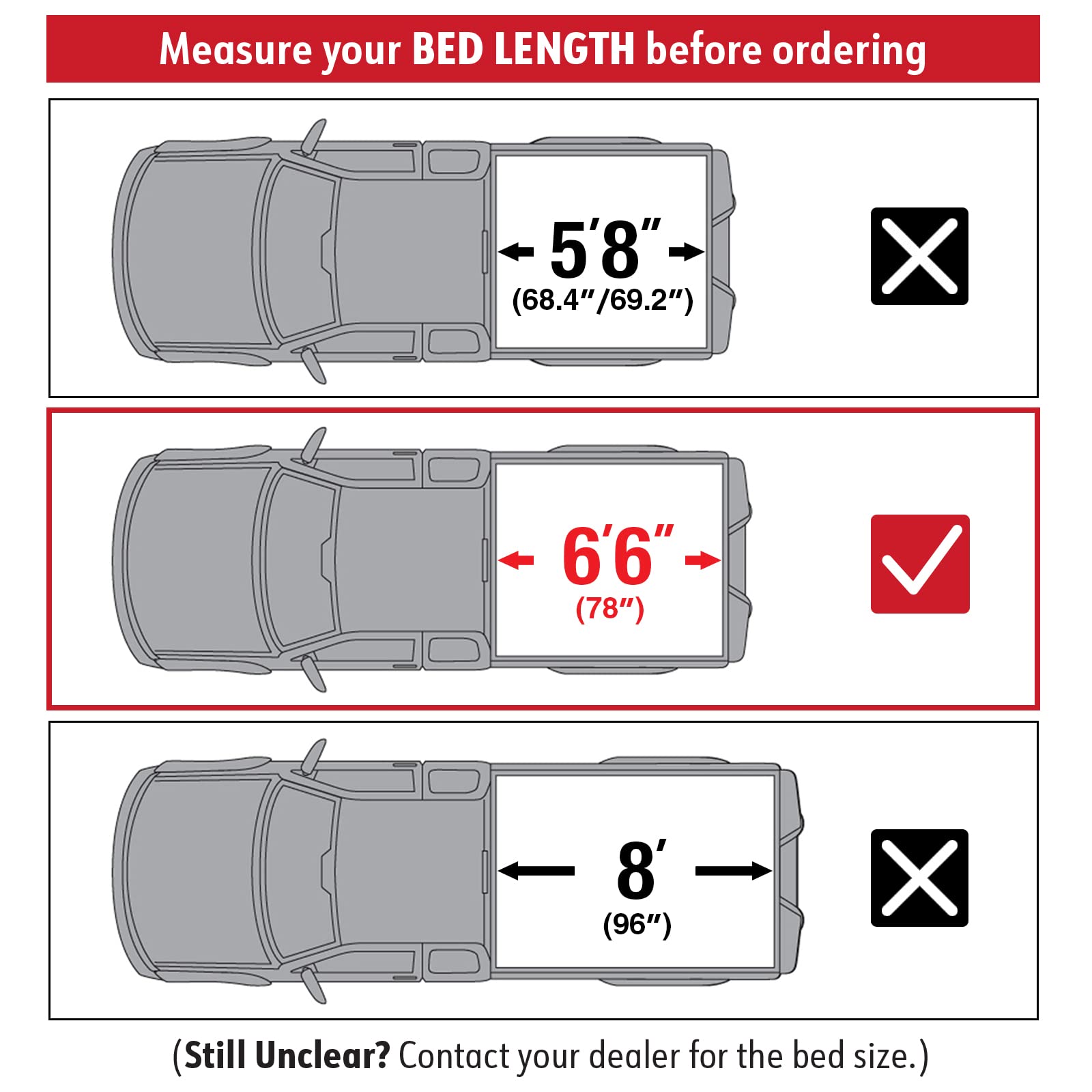 MaxMate Soft Roll-up Truck Bed Tonneau Cover Compatible with 1988-2006 Chevy Silverado GMC Sierra 1500 2500 3500HD; 2007 Classic | Fleetside 6'6" (78") Bed | TCC169009