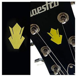 ジャカモウ(jockomo) guitar head inlay set of 2 sticker/decal (h-108vc-gd-set)