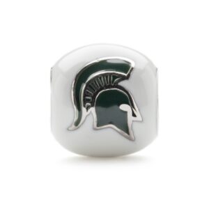 Michigan State Gifts and MSU Jewelry - Michigan State Charm for Bracelets - Hypoallergenic Stainless Steel Charms - Michigan State Gifts for Women