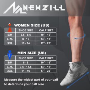 NEWZILL Medical Compression Socks for Women & Men Circulation 20-30 mmHg, Best for Running Athletic Hiking Travel Flight Nurses (Black Gray Argyle, L/XL)