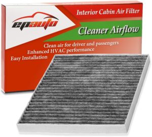 epauto cp374 (cf10374) replacement for toyota/dodge/pontiac premium cabin air filter includes activated carbon