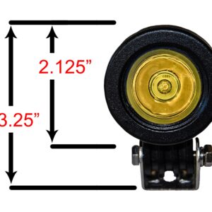 OZ-USA Amber LED Mini Trail Lights Spot Motorcycle Offroad Dual Sport Enduro Fog